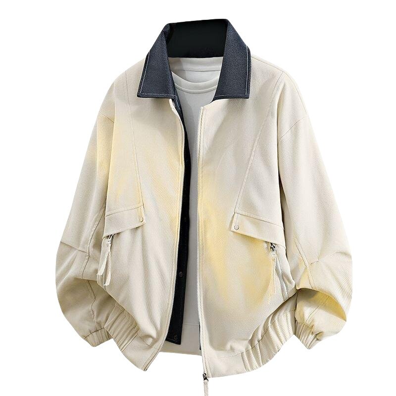 Мужская толстая ветрозащитная куртка NASAOVER, осень 2025, новая поддельная куртка-двойка в американском стиле barn