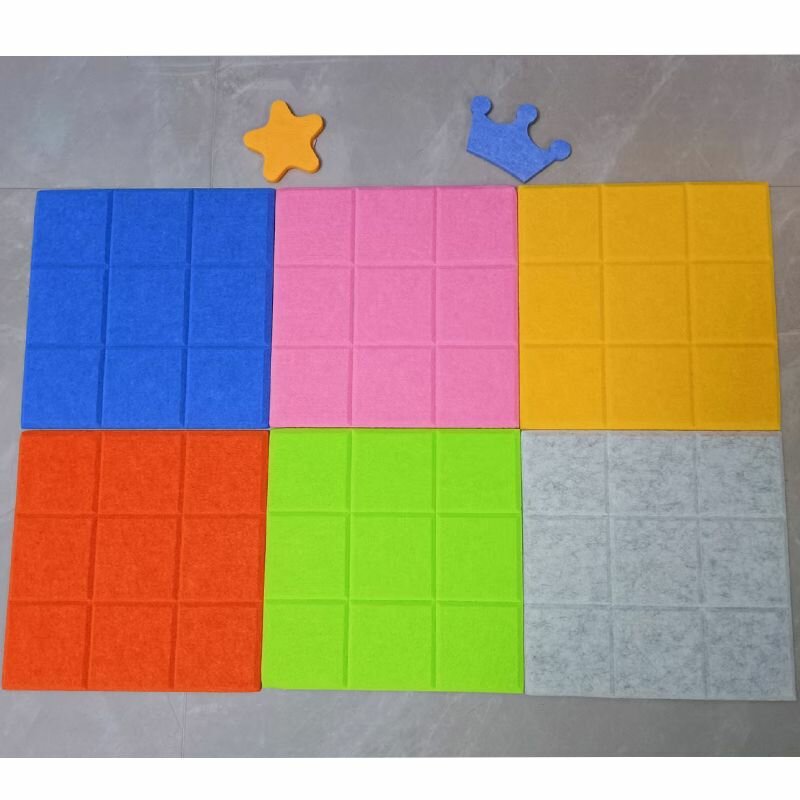 Доска для заметок на стену из ЭКО-войлока, Декоративная фетровая панель, Текстильная доска 6 штуки