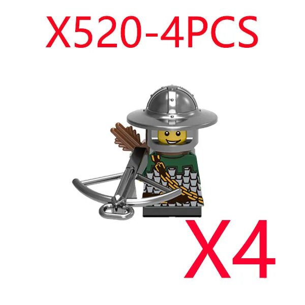 Конструктор LEGO X520-4PCS Средневековый рыцарь