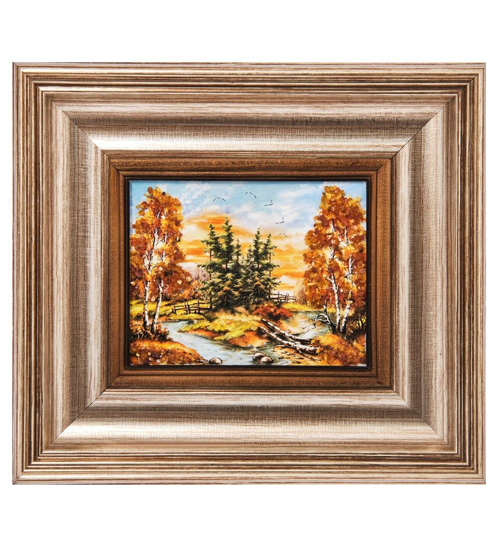 Картина "Природное очарование" (с янтарной крошкой) L-18см A2193015