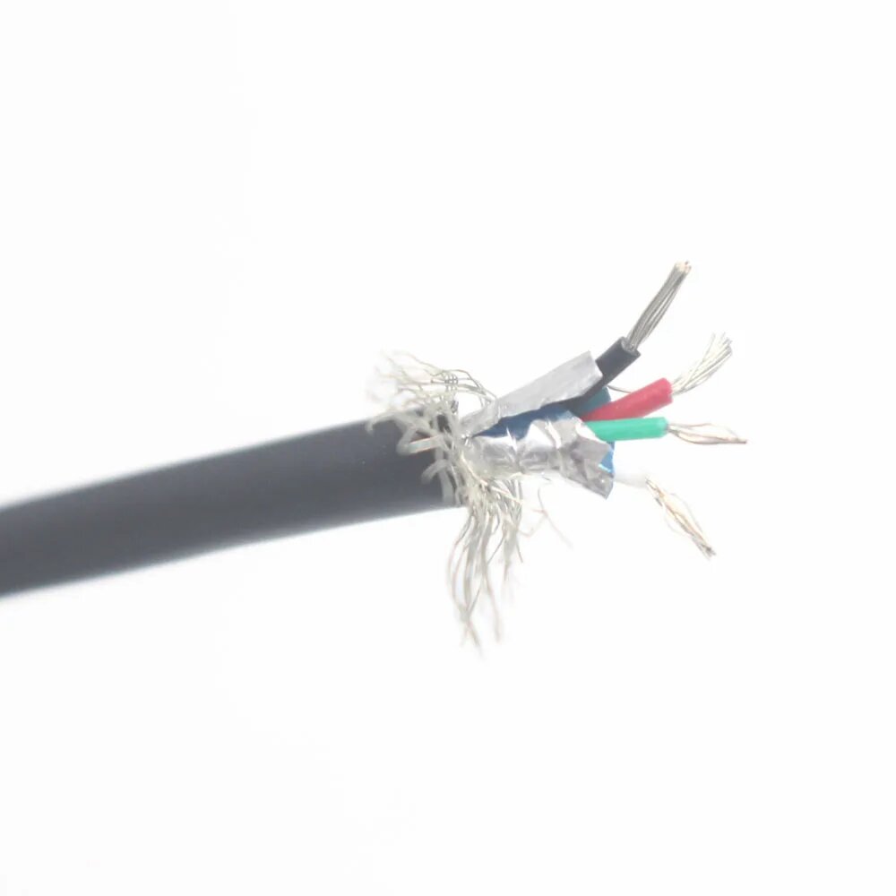 10-метровый кабель ul2725 для USB-разъема «сделай сам», 28AWG/1P + 24AWG/2C + заземление с экранированным проводом, линия расширения данных, зарядный кабель