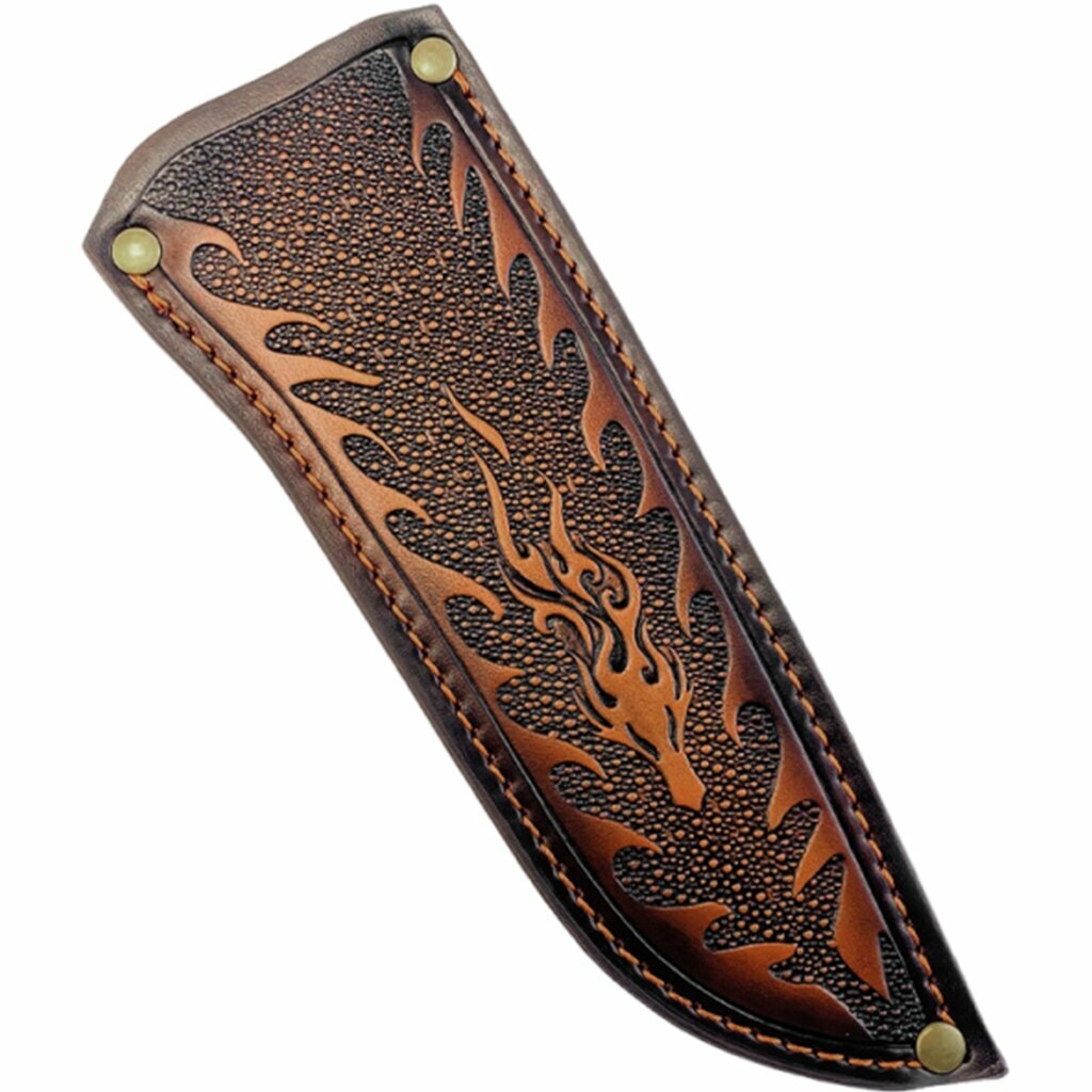 Ножны для набора ножей из воловьей кожи