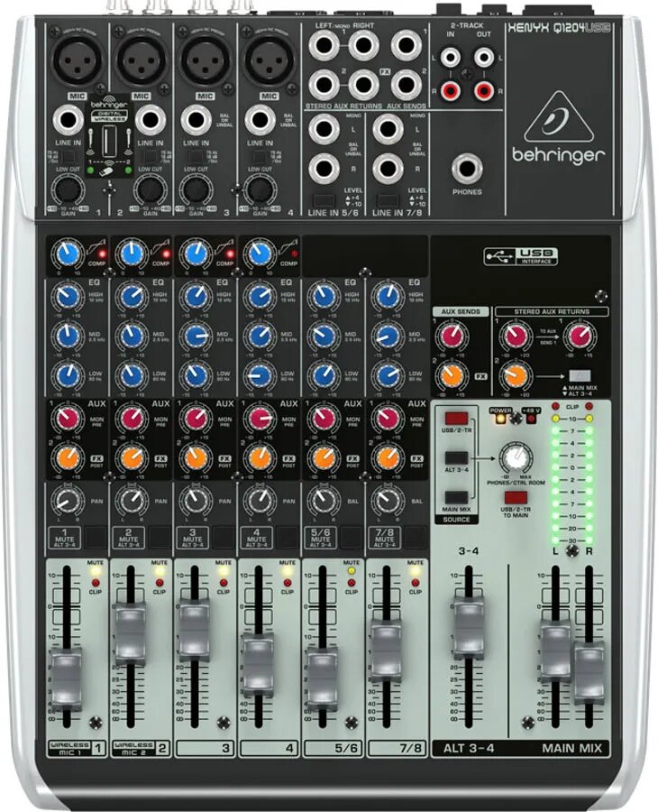 Микшерный пульт Behringer Q1204USB