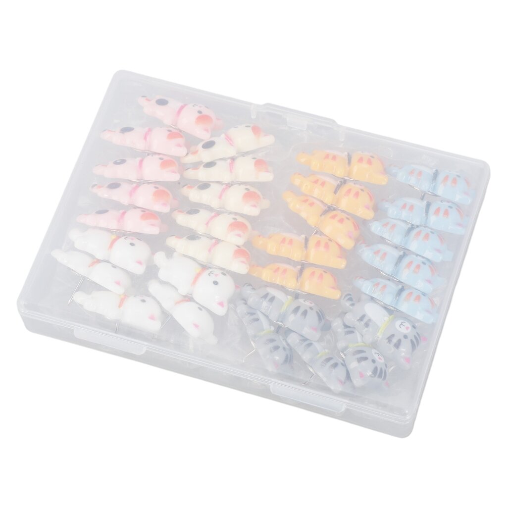 30 Упаковок для Кошачьих Кнопочек Милые Кнопочки для Фотографий Настенные Карты Доска Объявлений Пробковые Доски для Дома Офиса Школы