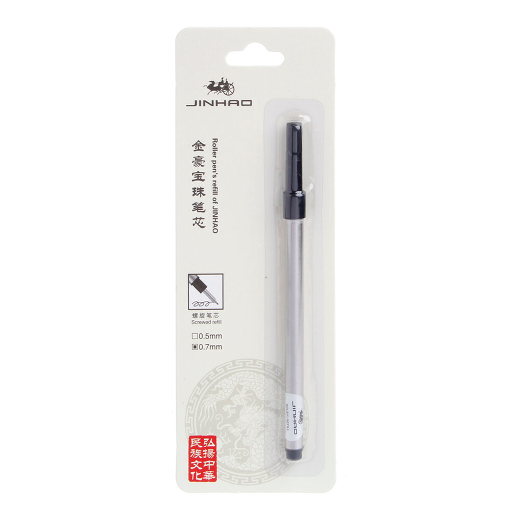 Jinhao Roller Ball Ручка-Роллер для Заправки Картриджа Синими Черными Чернилами 0.7 мм