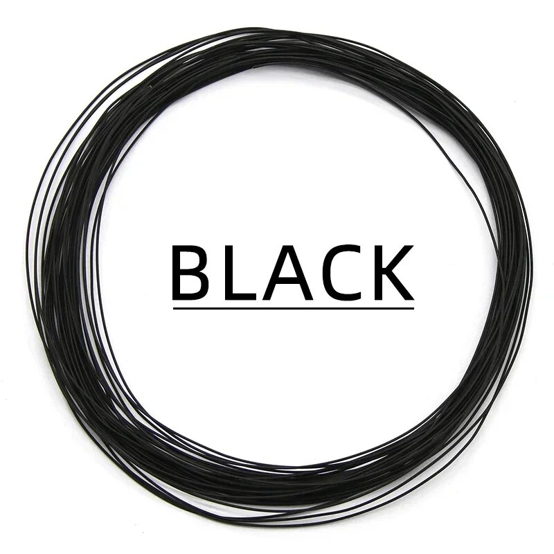 Электрический кабель UL1423 медный с серебряным покрытием 36 AWG, Black, 10 Meters