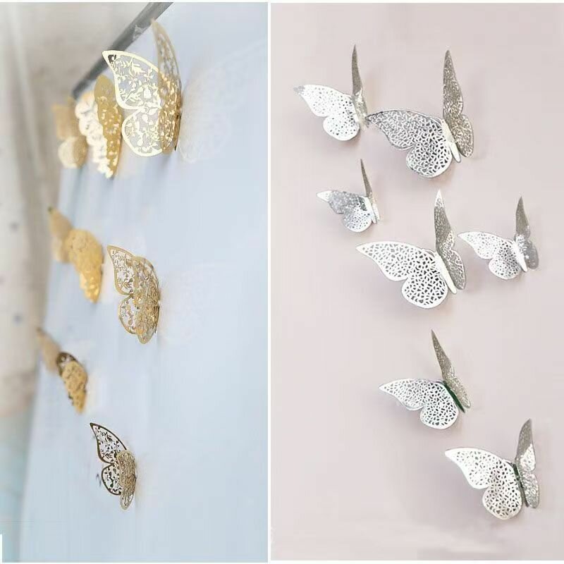 Светящиеся Наклейки На Стену Для Домашнего Декора Интерьерные Бабочки 3d