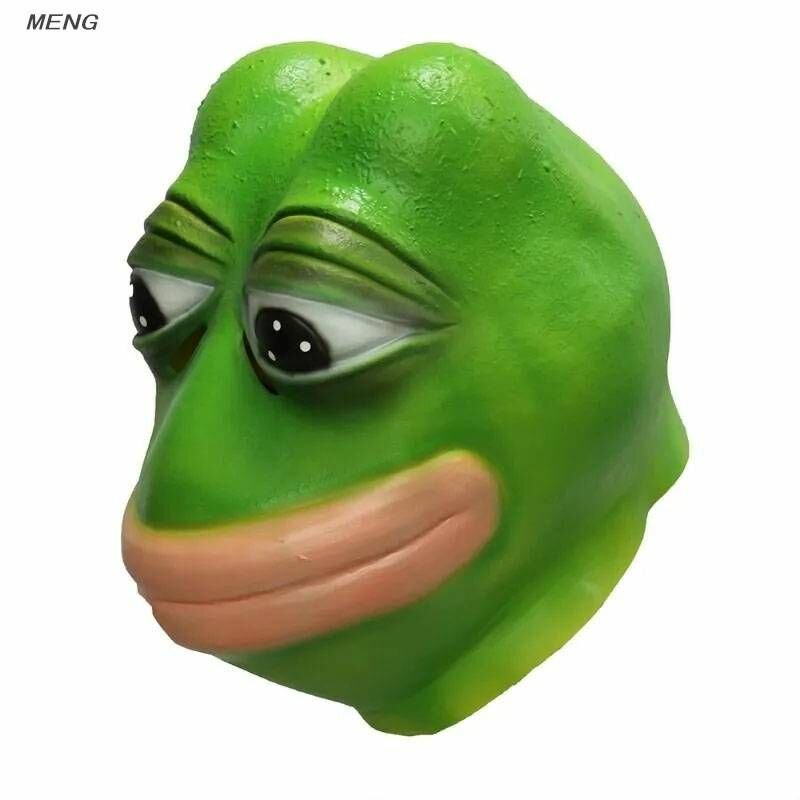 Модель головы с маской лягушки на Хэллоуин для взрослых и детей