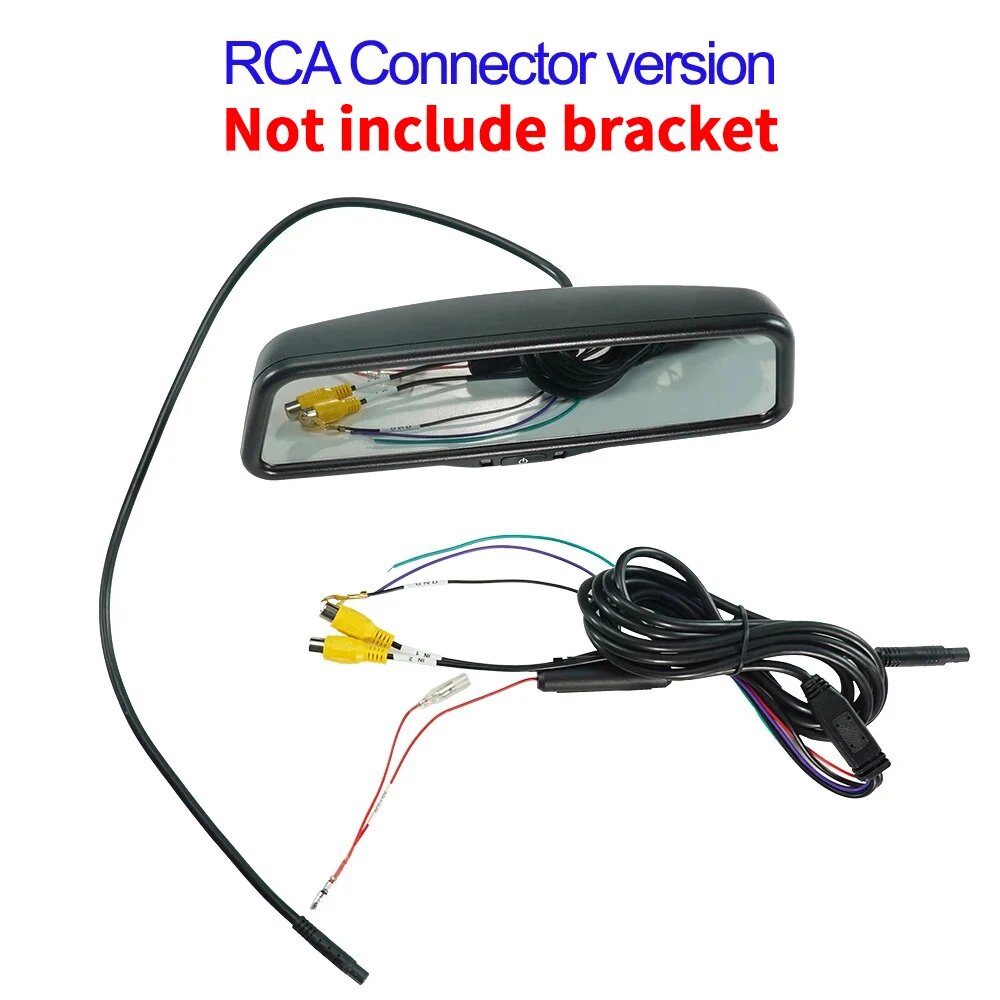 Автомобильное зеркало заднего вида CuteBaby 9.66" AHD 1080P, RCA connector