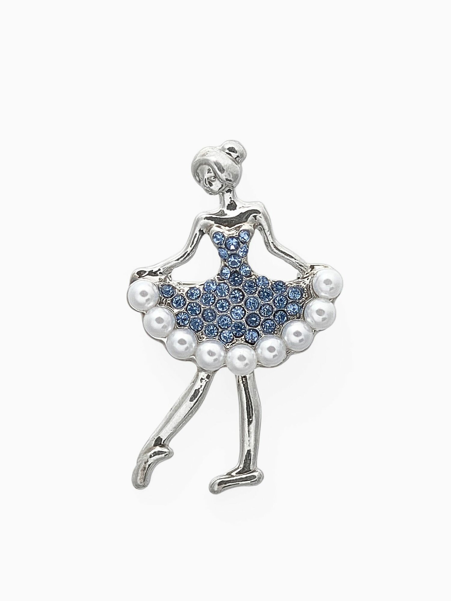 Брошь, стразы, пластик