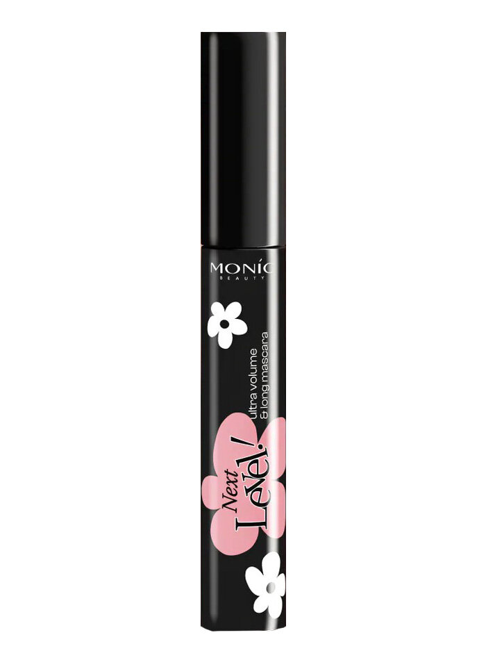 Monic Beauty Next Level! Тушь для ресниц "ультра объем и удлинение" 8 мл. black (черная)