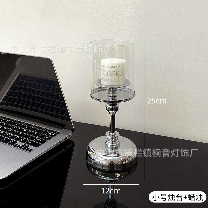 Подсвечник "Креативный", кованое железо, стеклянный колпак, 1 ароматерапия, лилия с жасмином