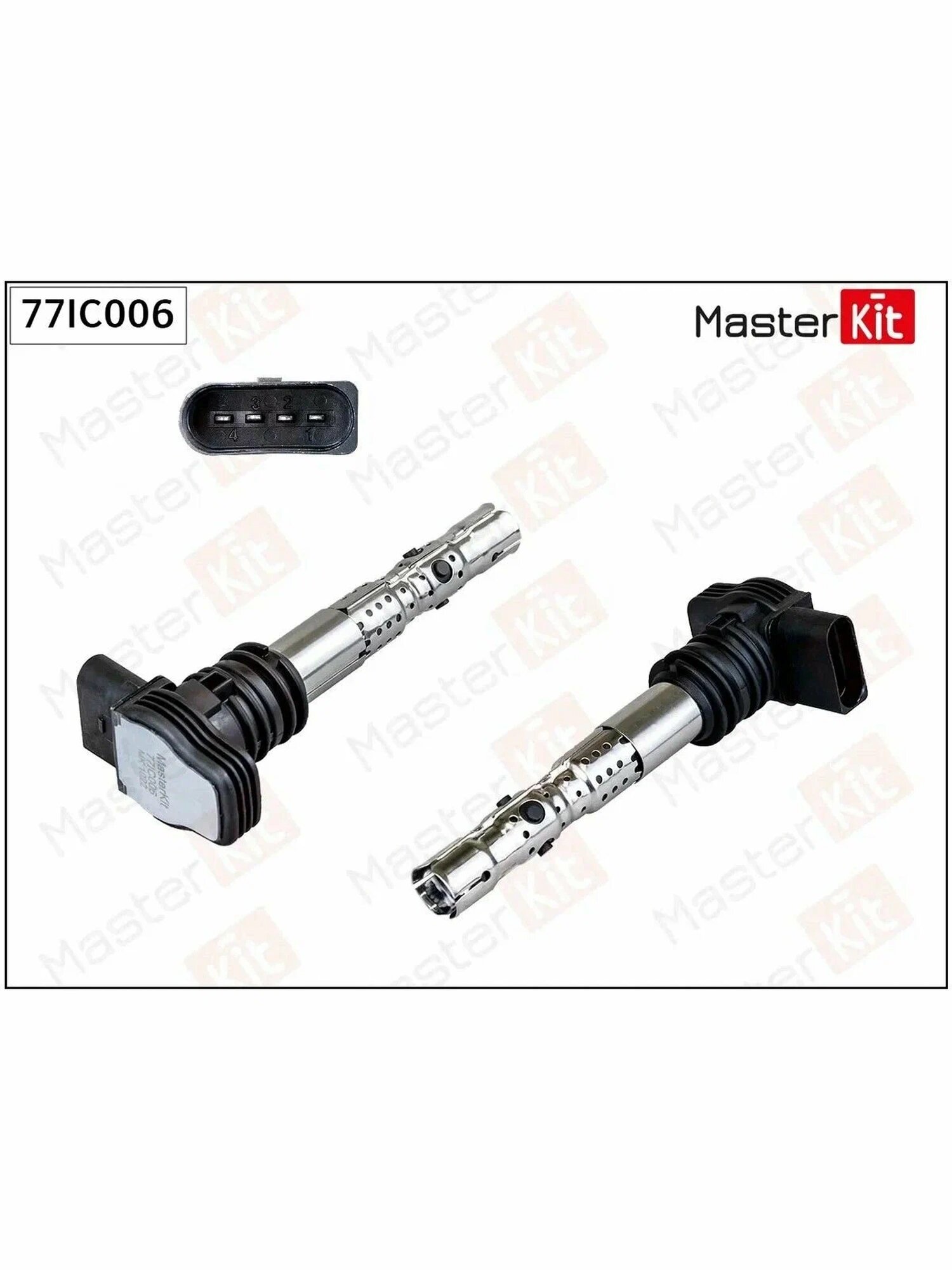Катушка зажигания MasterKit 77IC006, для AUDI/VW, 1.8T