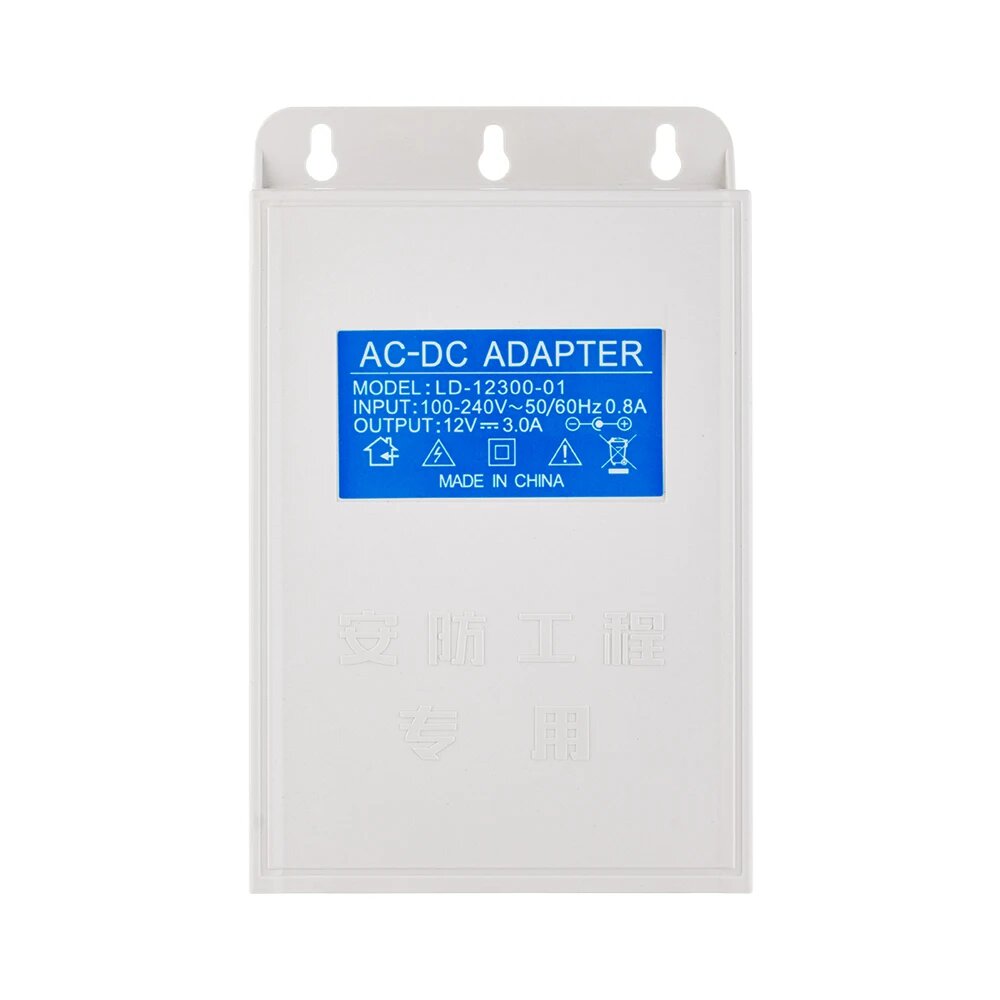 Уличная Водонепроницаемая камера видеонаблюдения 12 В, 3 А, адаптер питания переменного/постоянного тока с 4-ходовым кабелем разветвителя питания для наружной IP-камеры