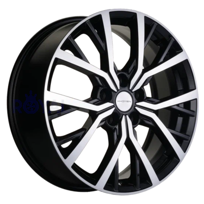 Литой колесный диск Khomen Wheels KHW1806 (Changan/Geely/Lexus/Suzuki/Toyota) 7x18/5x114,3 ET45 D60,1 Black-FP
