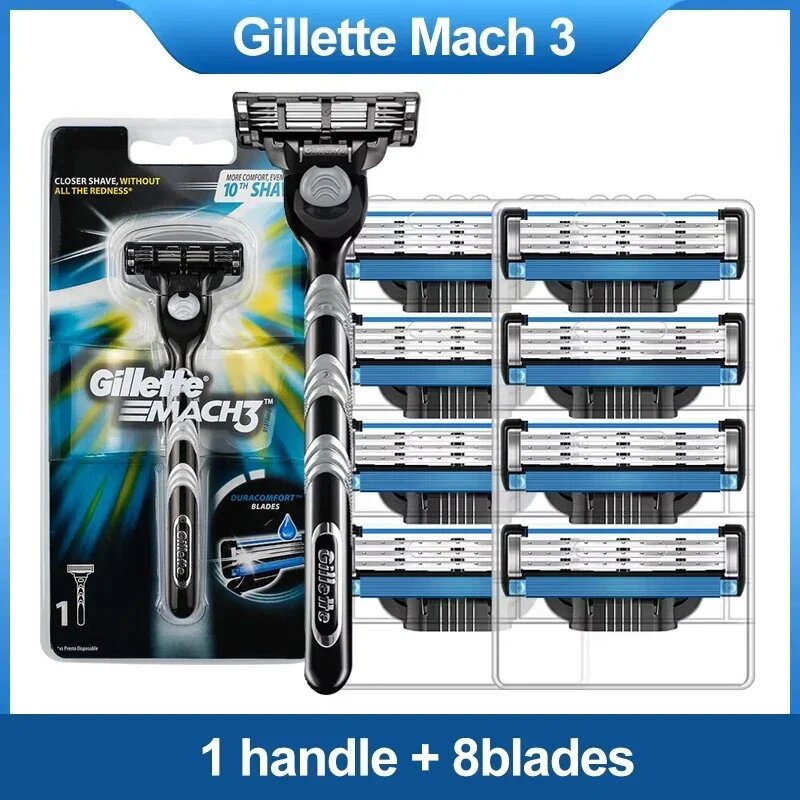 Лезвия для бритвы Gillette Mach3 1handle 8blades