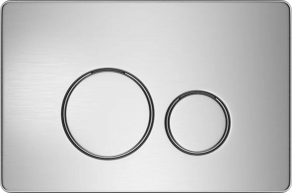 Кнопка смыва для унитаза Grossman Style 700. K31.05.12M.12M хром, матовая, кнопка для инсталляции, из нержавеющей стали, двойной смыв