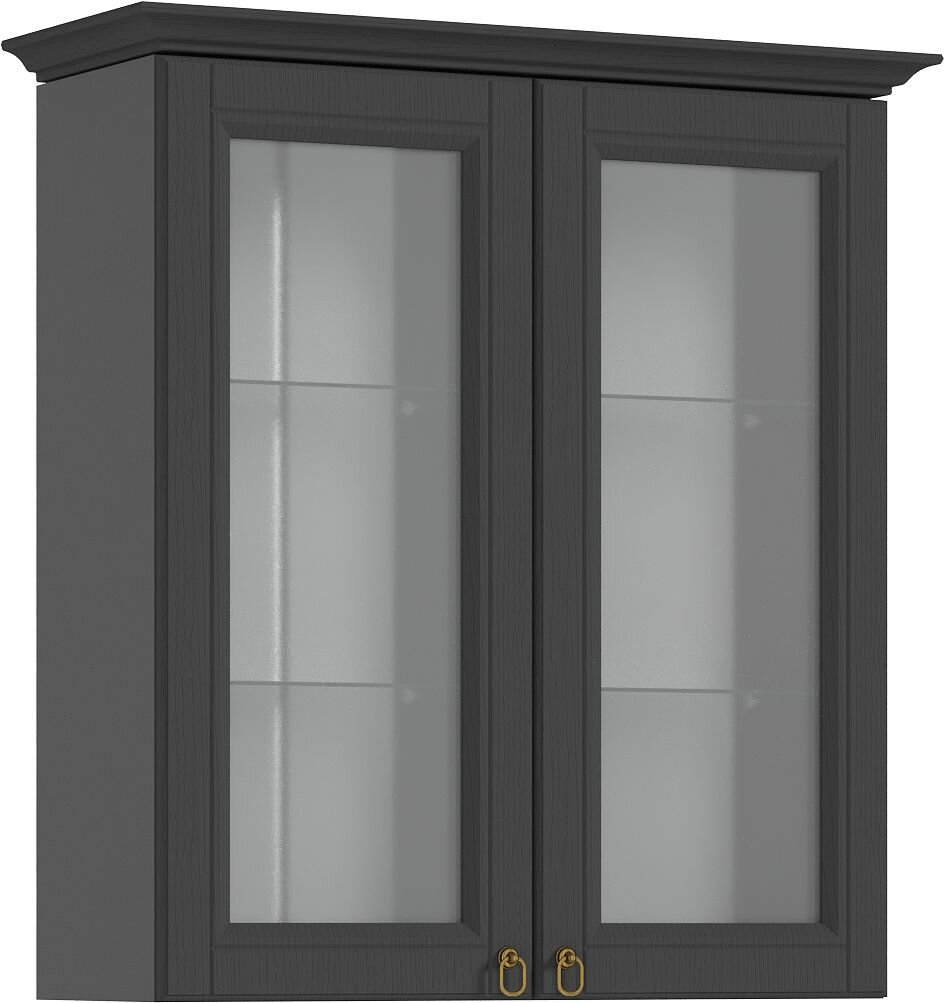 Престиж-1 (гостиная) ШВС800/900 (Графит/Графит структурный) (Миф)