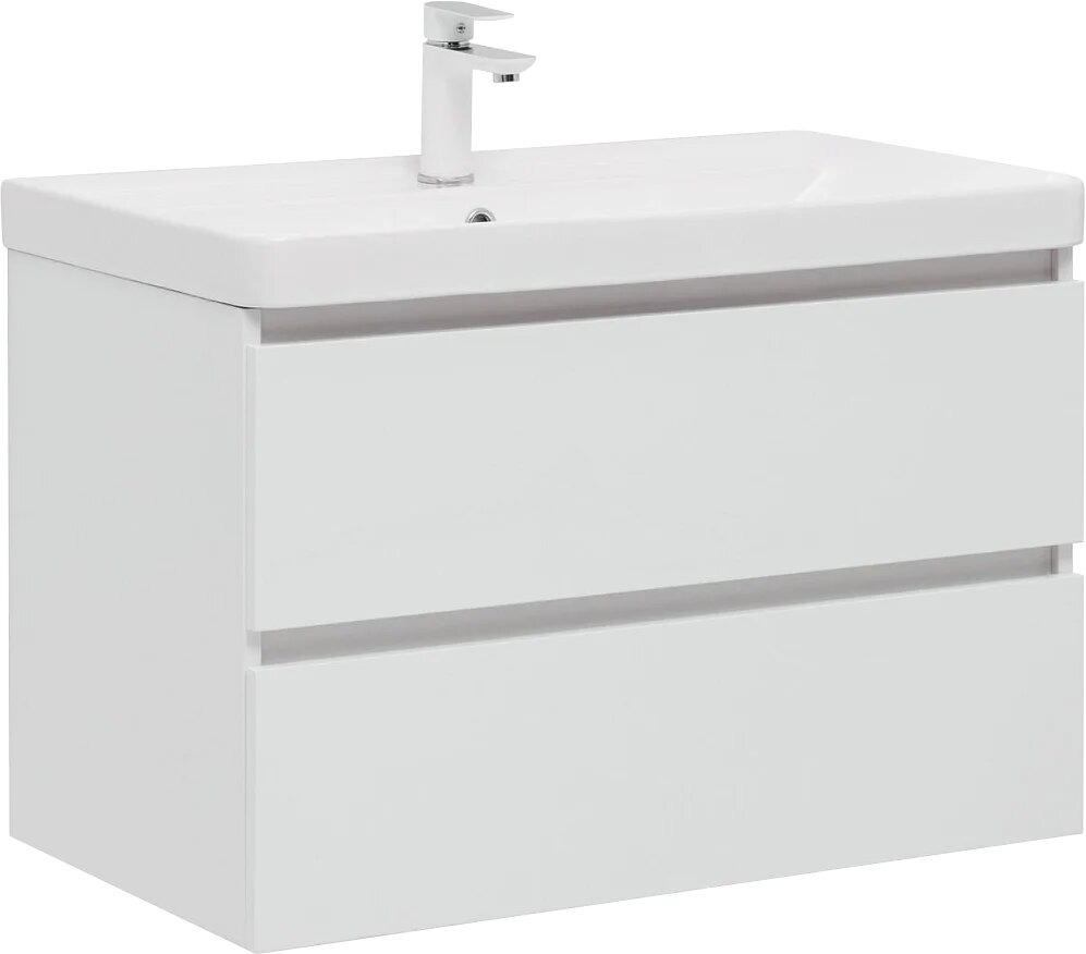 Тумба под раковину без столешницы Aquanet Вега 80 подвесная