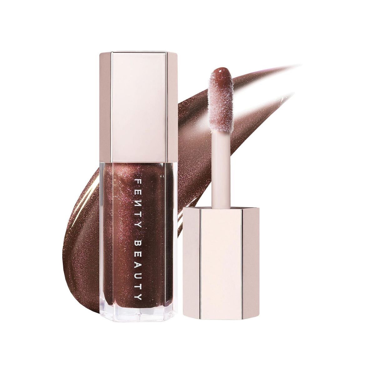 Fenty Beauty Сияющий блеск для губ Fu y Gloss Bomb Universal Lip Luminizer, HOT CHOCOLIT