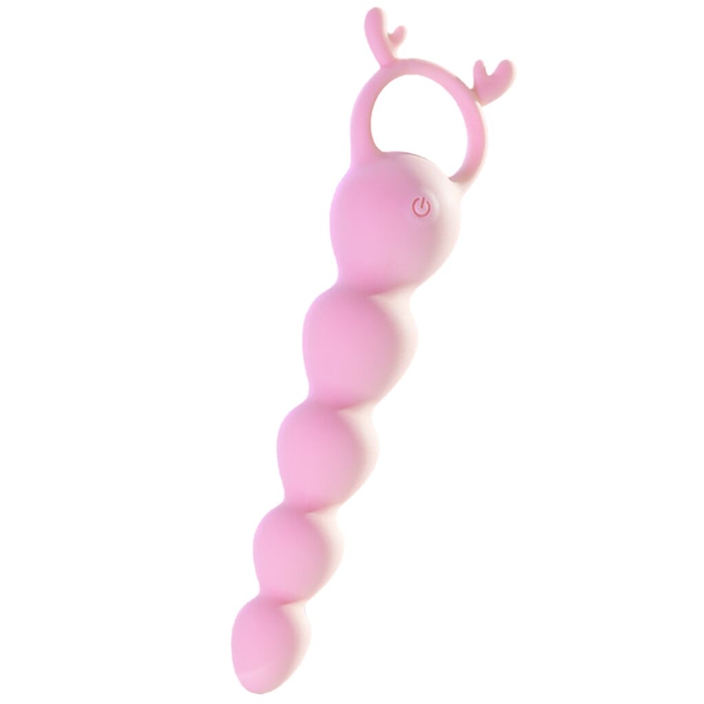 Тянущая бусина вибрирующего яйца женская анальная пробка