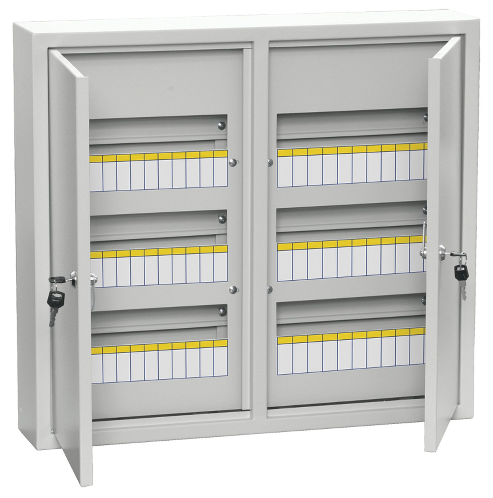 Щит распределительный IEK Titan 3 ЩРн-72, металлический корпус, навесной, IP31, серый, замок с ключом