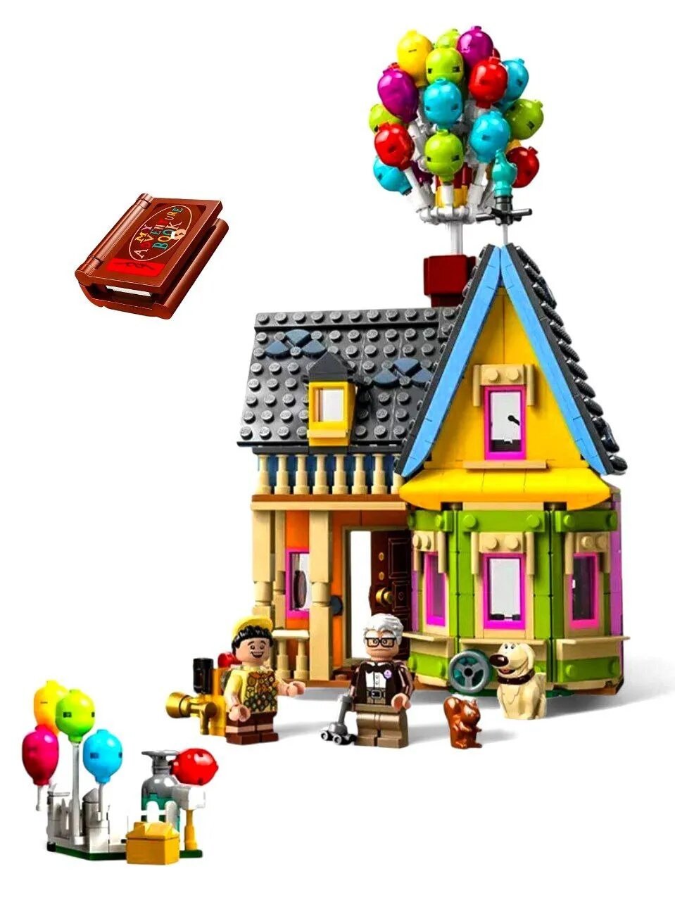 Конструктор "Дом из Шаров" набор Вверх 598 деталей 4 фигурки ( дом на воздушных шарах / мультгерои подарок для детей )