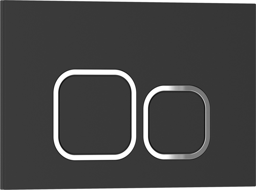 Кнопка смыва IBERICA BLANCA ESTI-Q ABS-пластик, черный матовый (IB. B083.002.000)