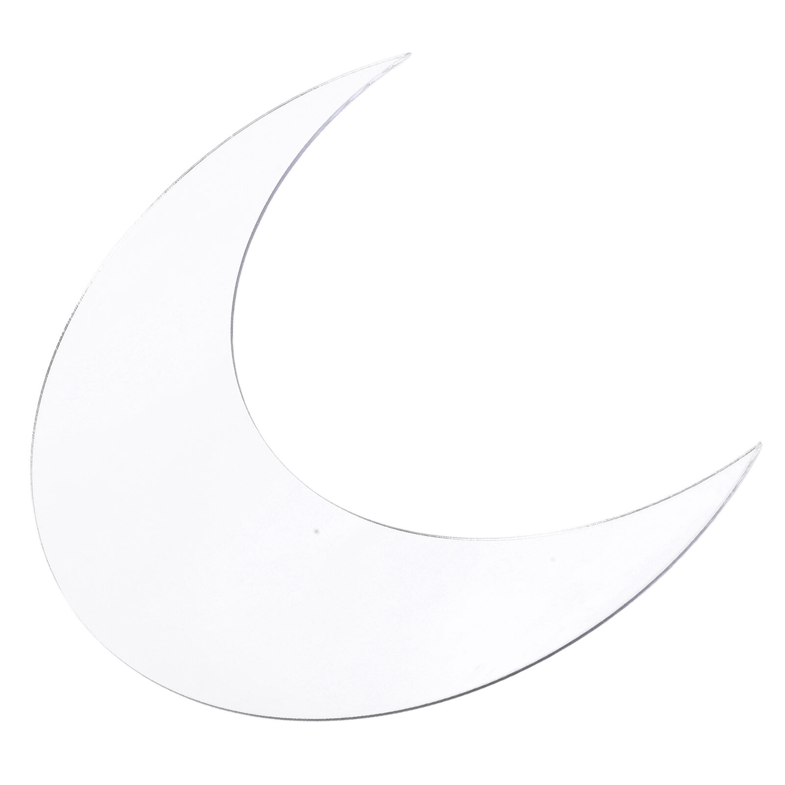 Зеркальная наклейка на стену в форме луны, акриловая декоративная фоновая наклейка для домашнего офиса, коридора, серебро
