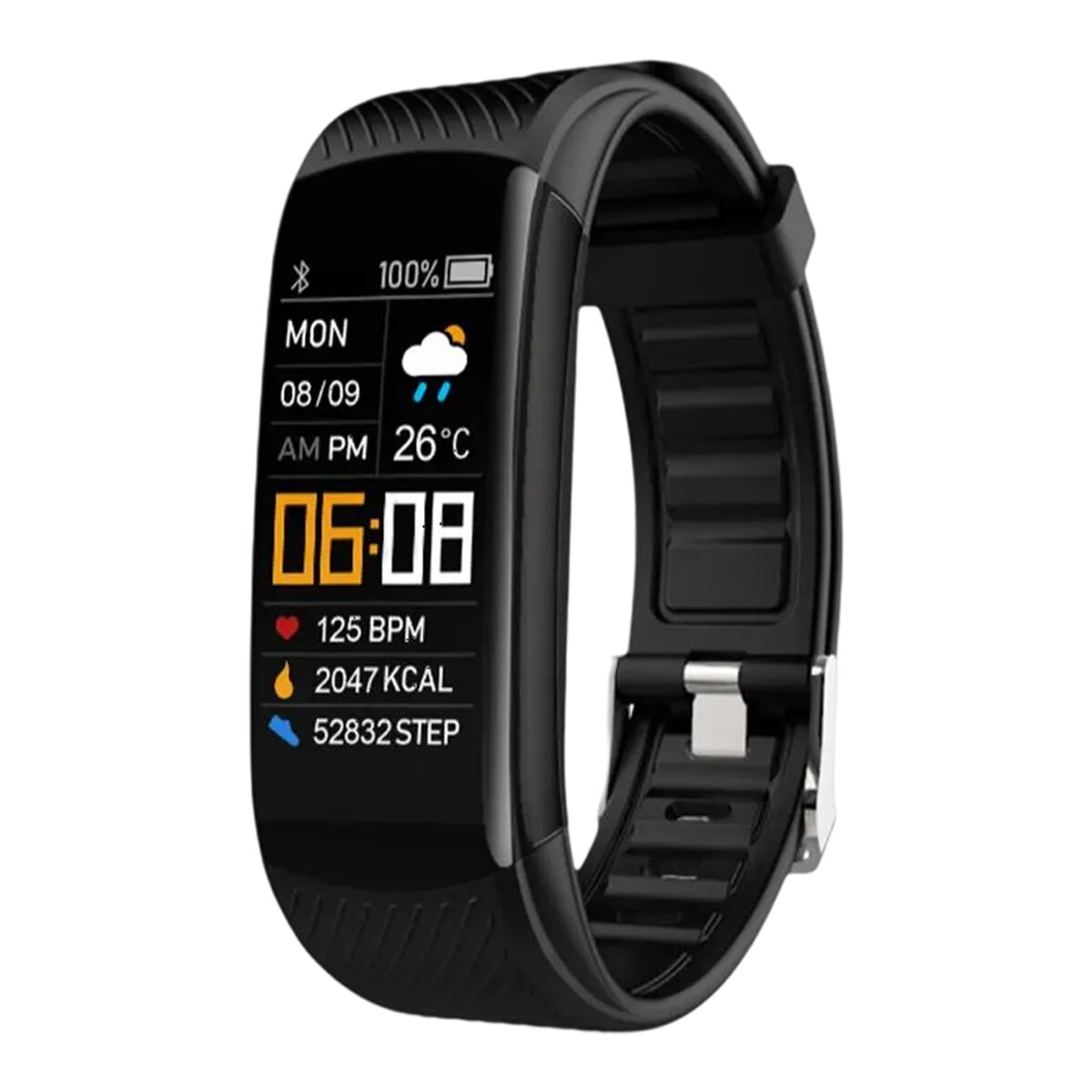 C5S цветной экран спортивный шагомер умный браслет пульсометр артериальное давление кислород в крови мониторинг здоровья силикон