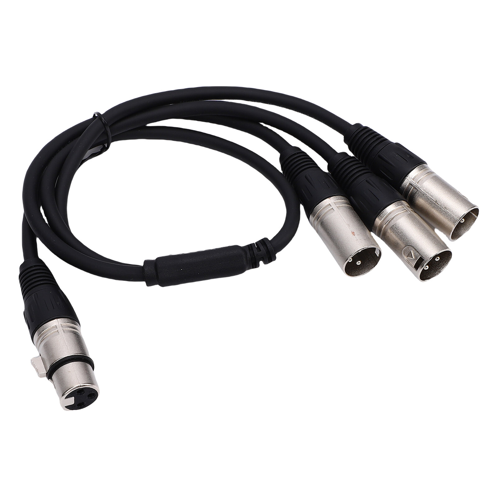 Разветвительный кабель Y-образный с 3-контактным разъемом XLR «мама» — «папа», балансный, длиной 60 см, для микшерного микрофона.