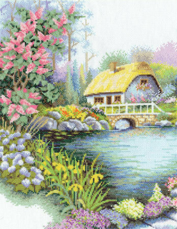 Набор для вышивания "PANNA" "Золотая серия" PS-0669 ( ПС-0669 ) "Живописный уголок"