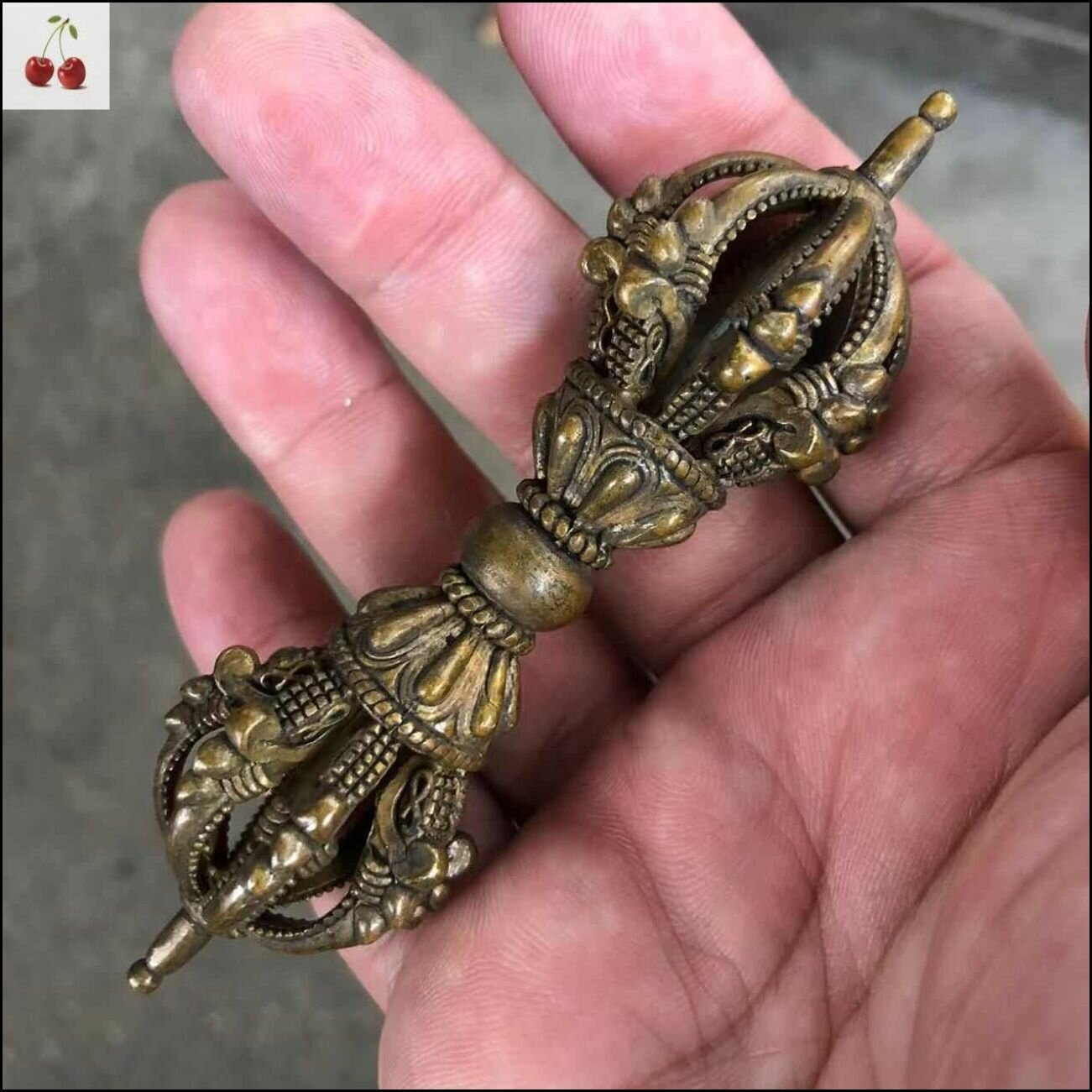 Тибетский буддизм, бронзовый латунный буддийский ритуальный инструмент, ручной Ваджра Дордже