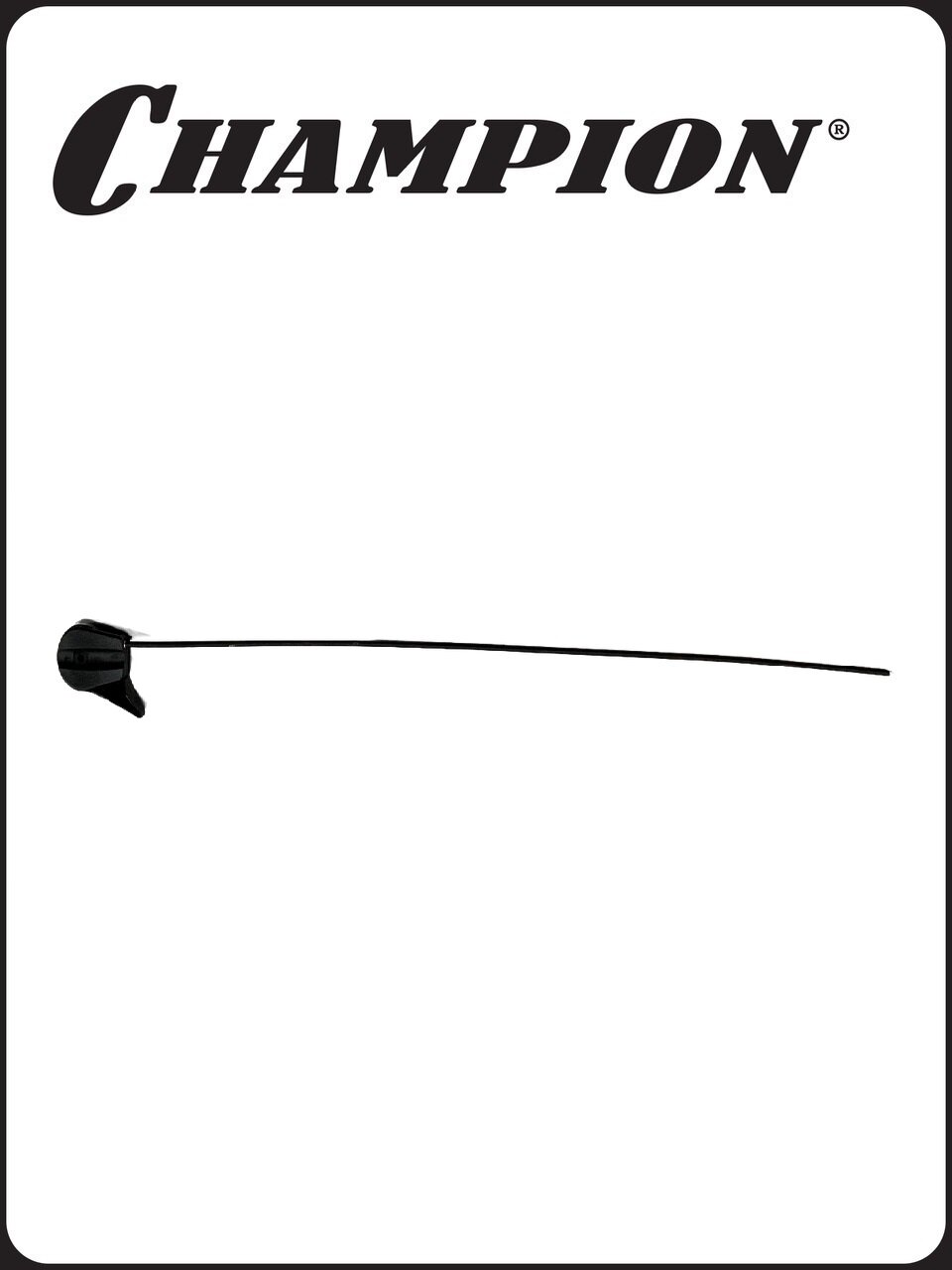 Трос газа CHAMPION LM4122 с рычагом, для мотоблока и садовой техники, 1 шт.