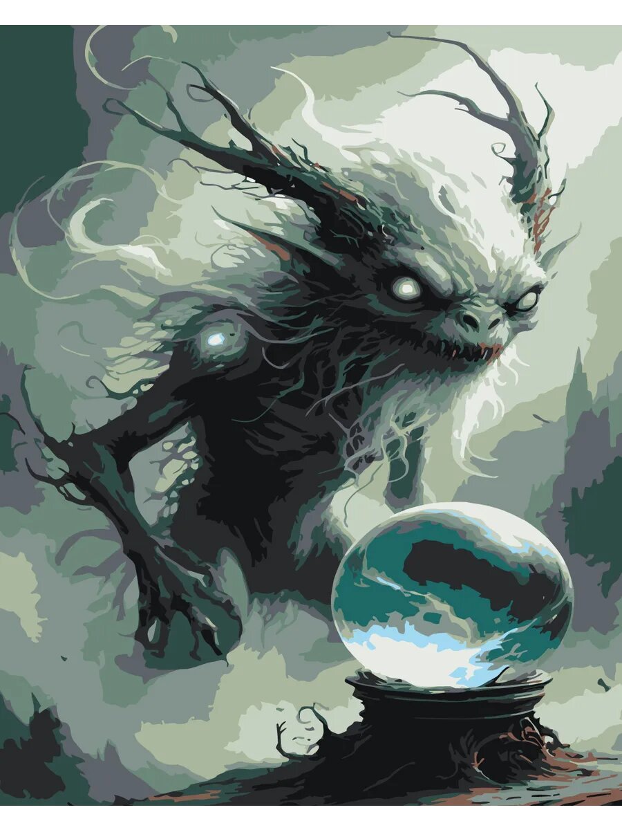 Картина по номерам Фэнтези Мифическое Существо Шар