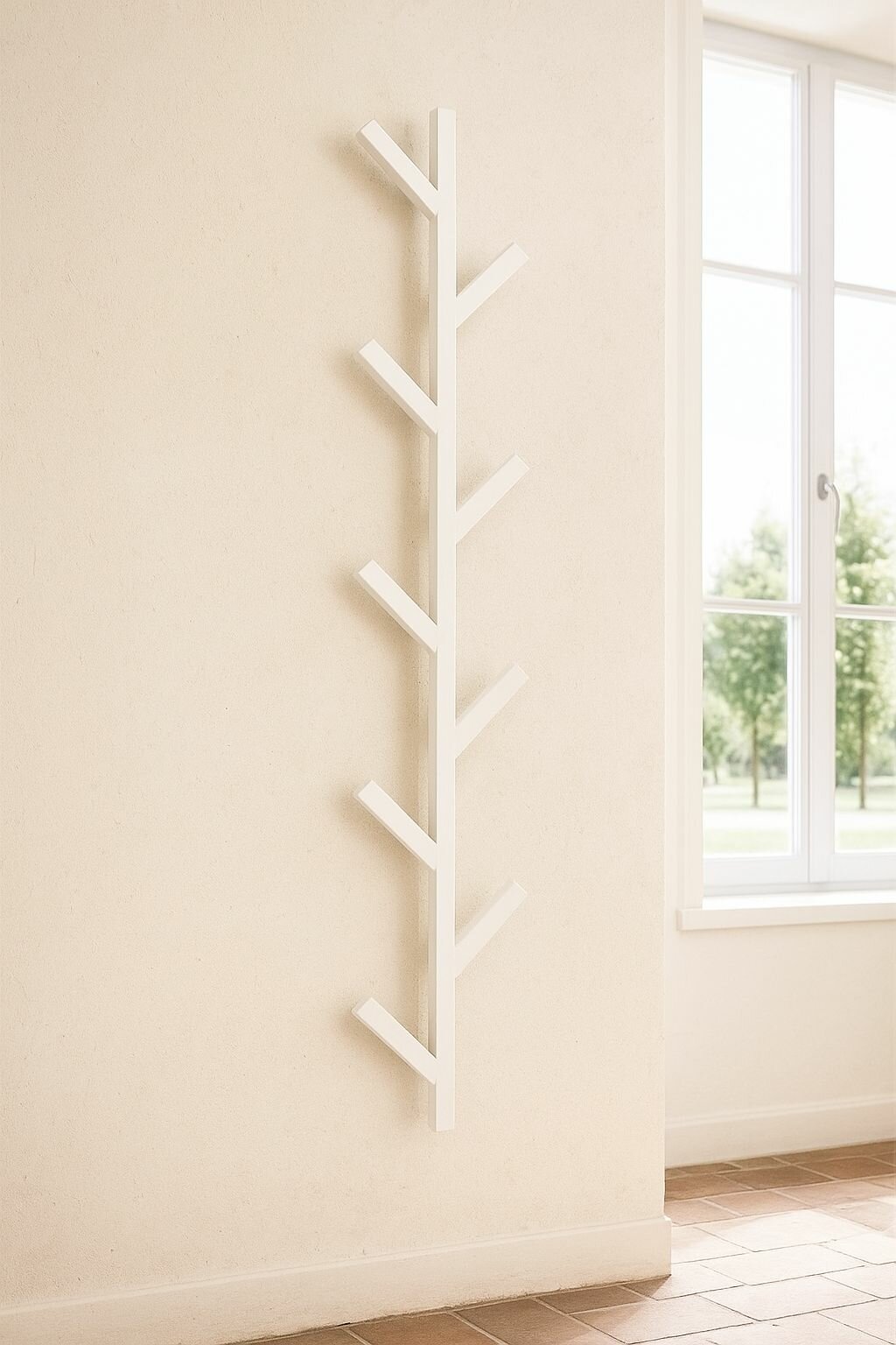 Настенная вешалка "Ёлочка", из металла, максимальная нагрузка 50 кг