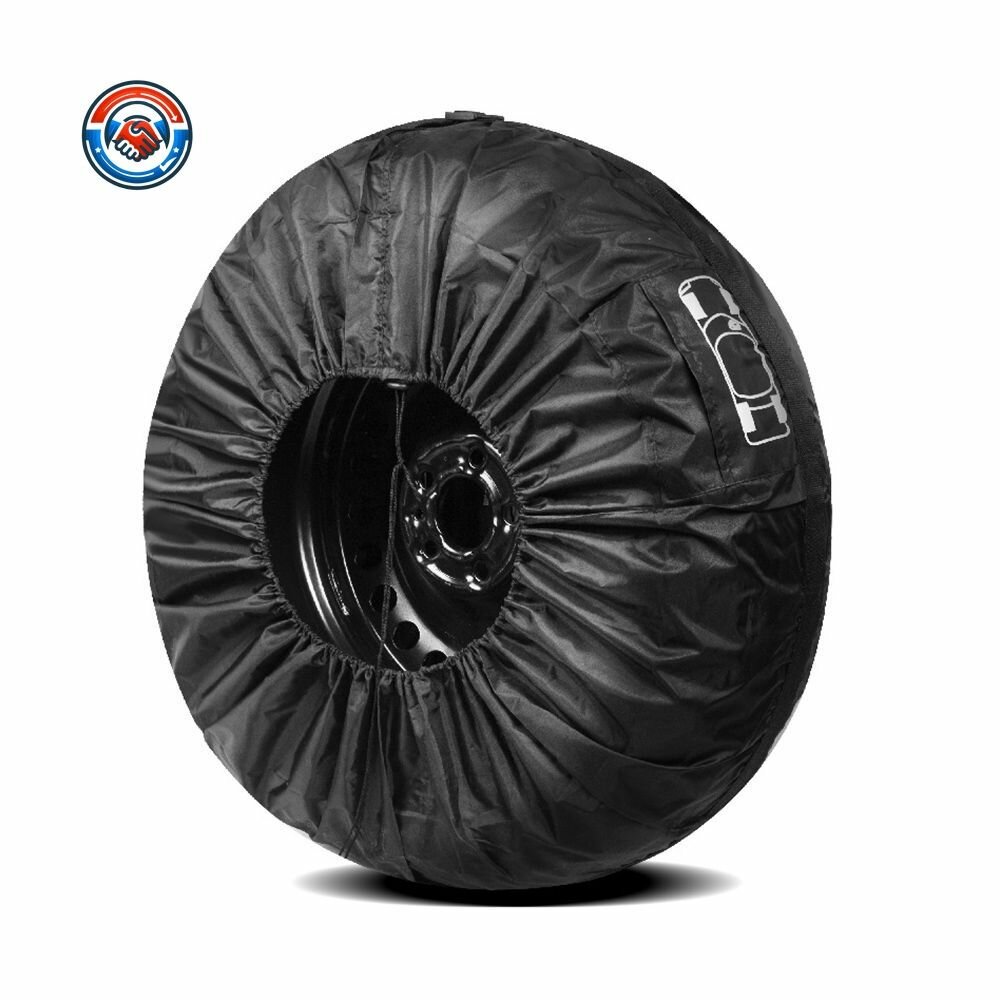 Чехол на запасное колесо, водонепроницаемая защита шины от пыли и солнца, универсальный размер 13-18 дюймов с ручкой и карманом для инструментов
