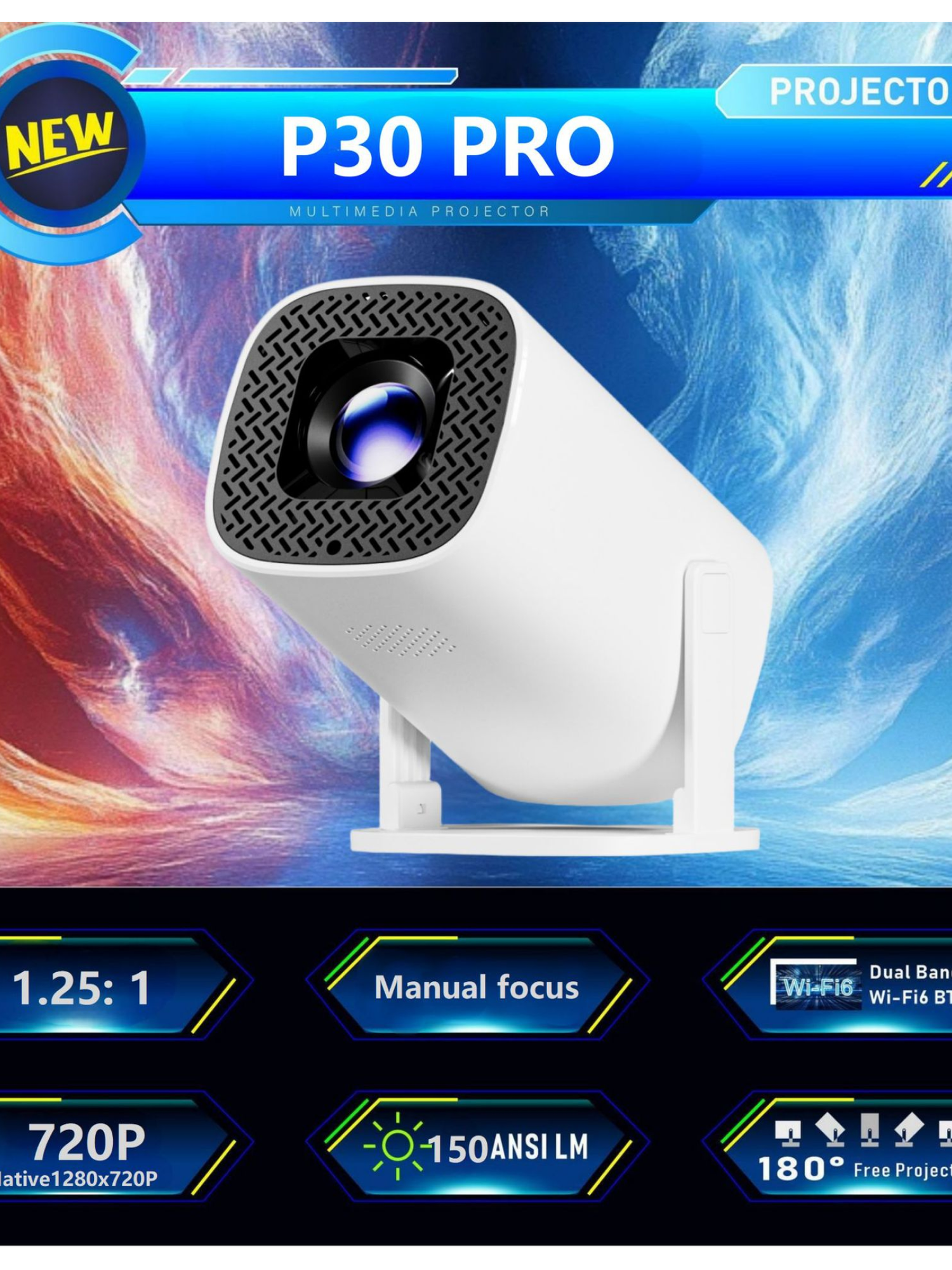 Semybear Проектор villiy p30PRO проектор Villy P30PRO