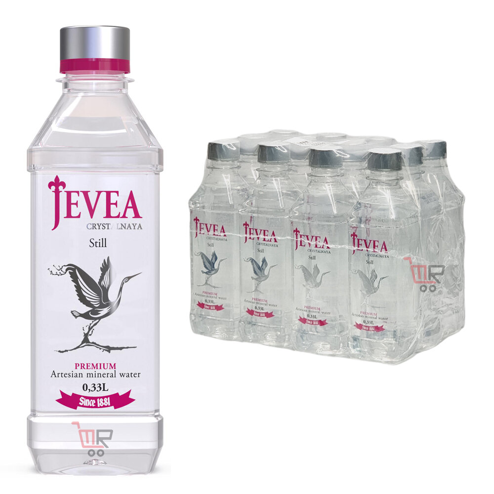 Минеральная вода "Живея Кристальная" Premium негазированная 0.33 л, 12 шт.