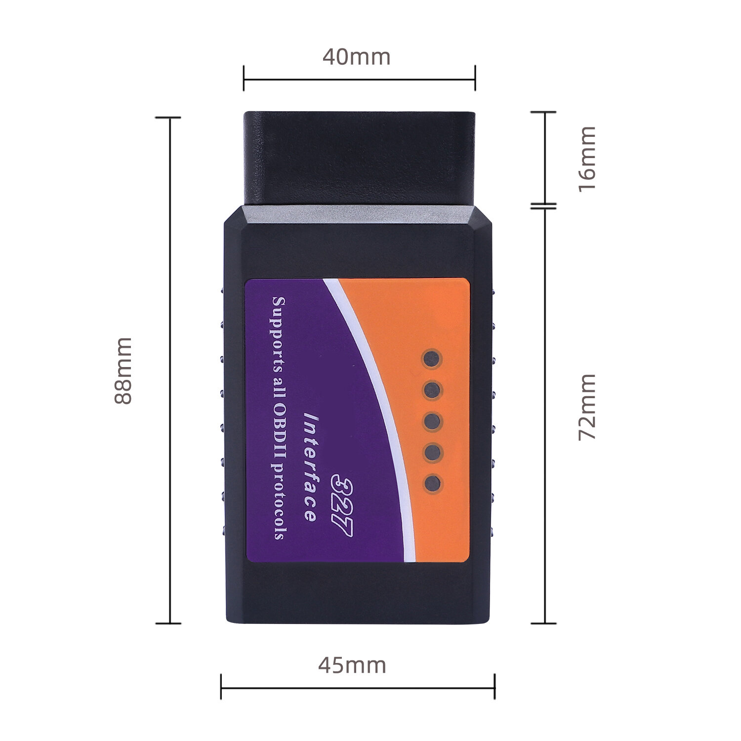 Автомобильный сканер ELM327 OBD2 Bluetooth, диагностический сканер, считыватель неисправностей OBDII для автомобиля