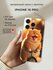 Чехол на Apple iPhone 16 Pro / Айфон 16 Про с принтом "Кот на велике"