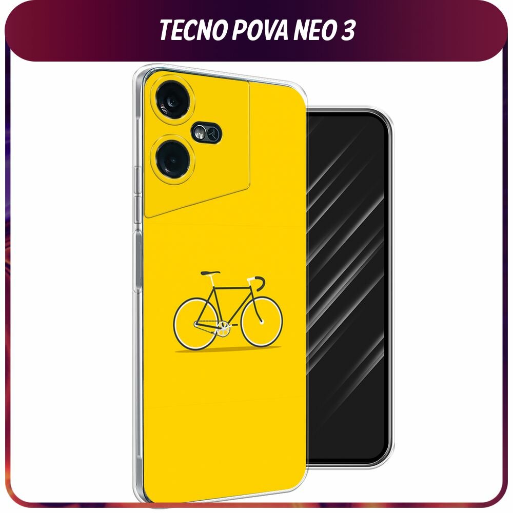 Чехол на Tecno Pova Neo 3 / Техно Пова Нео 3 с принтом "Хобби велосипед 1"