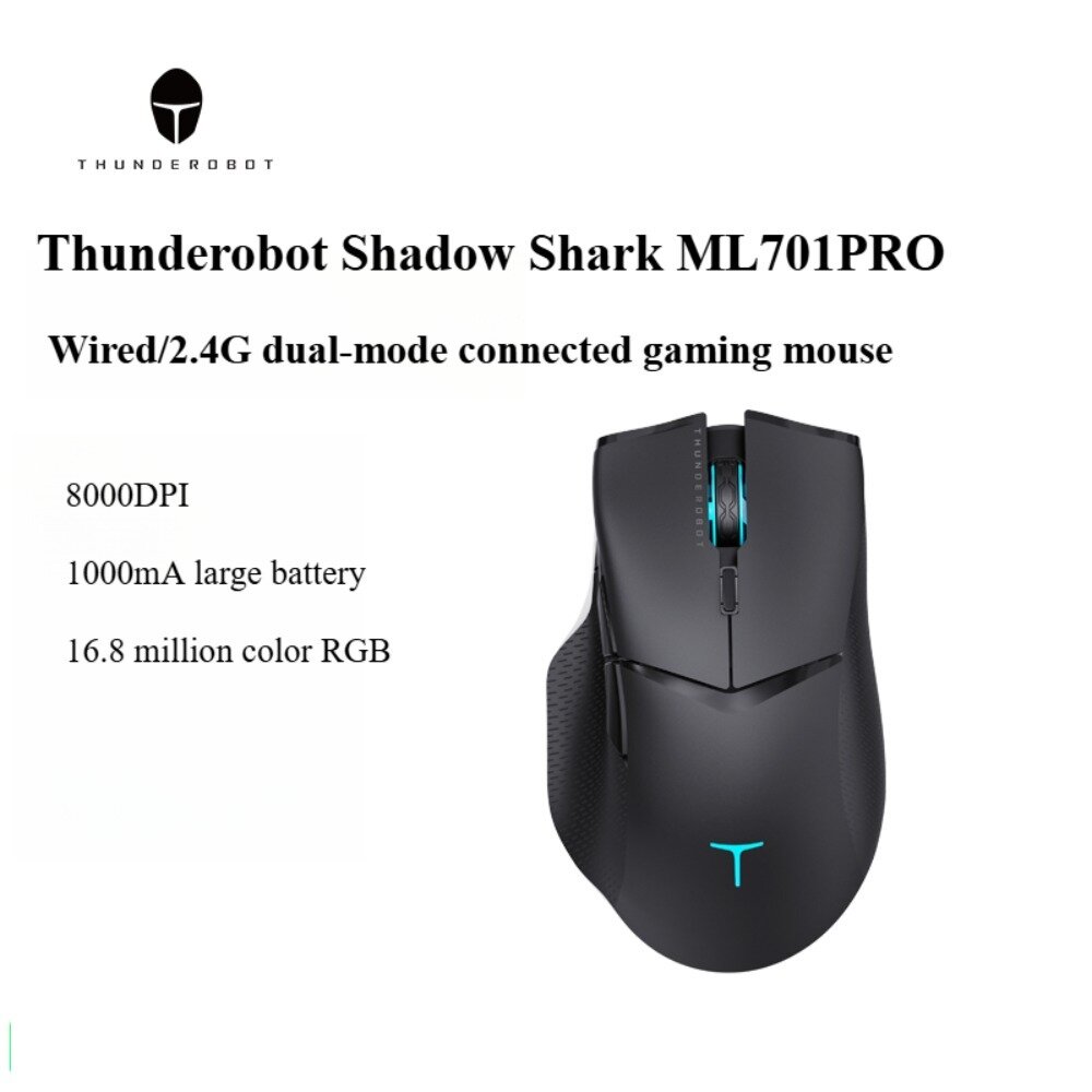 ThundeRobot ML701/703 Pro Esports Mouse Двухрежимная Мышь SRGB Перезаряжаемый Программируемый Аксессуар Для ПК