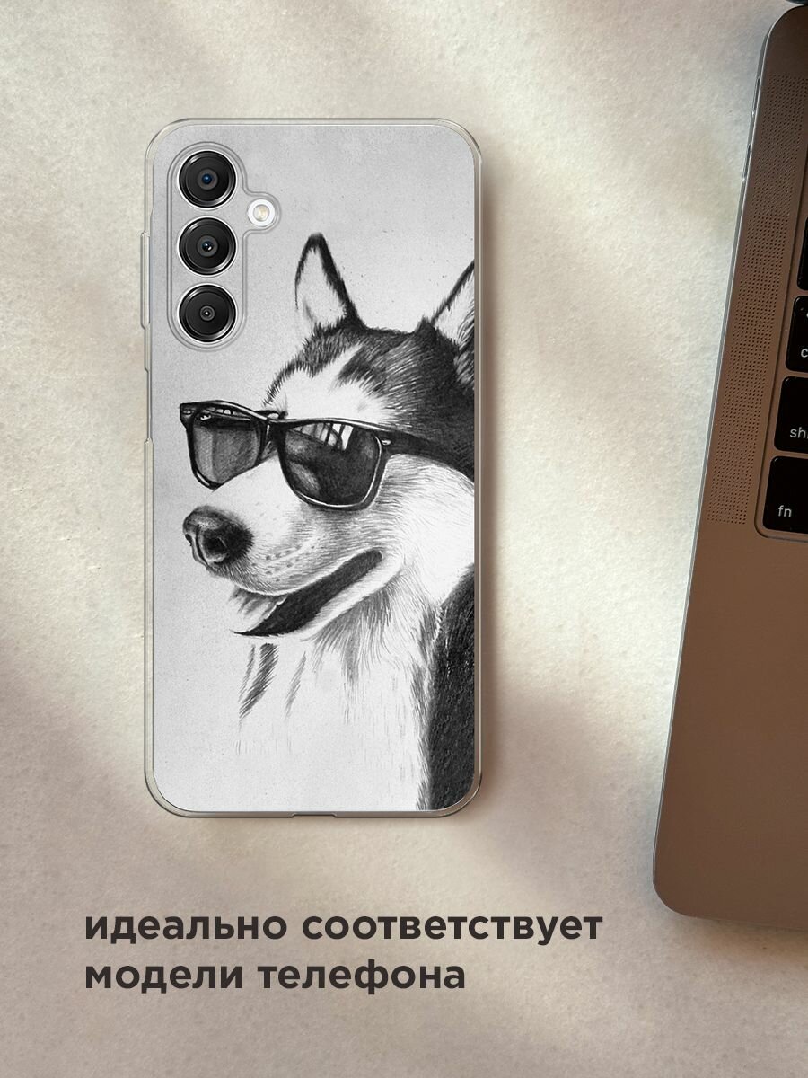 Чехол на Samsung Galaxy A16 / Самсунг А16 с принтом "Крутой Хаске" — фото 1