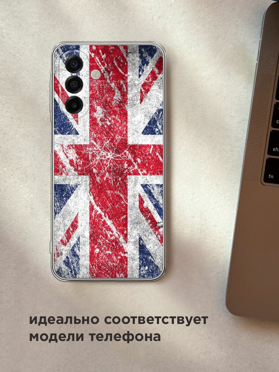 Чехол на Samsung Galaxy A17 / Самсунг А17 с принтом "Флаг британский" — фото 1