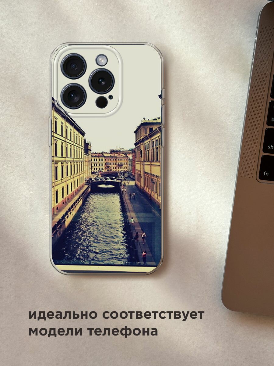 Чехол на Apple iPhone 15 Pro / Айфон 15 Про с принтом "Санкт-Петербург" — фото 1