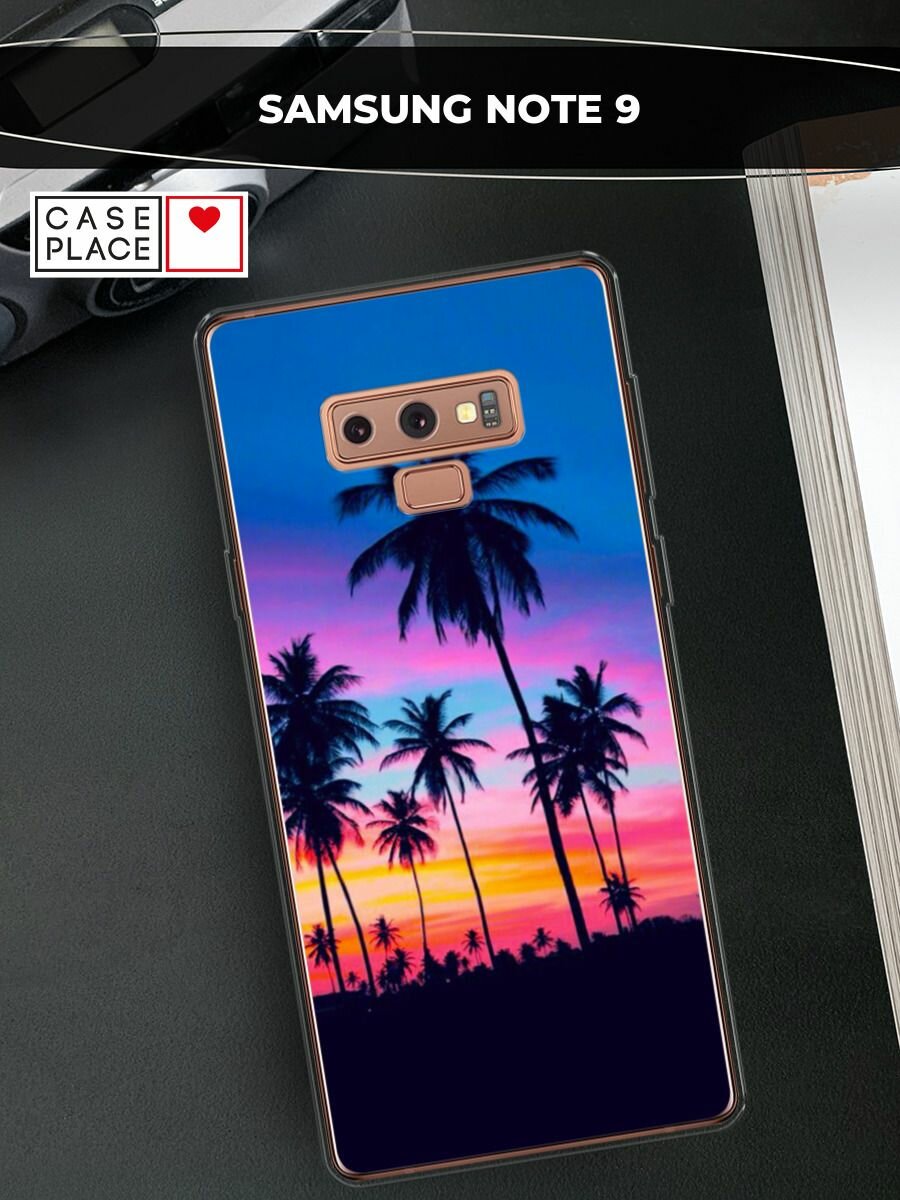 Чехол на Samsung Galaxy Note 9 / Самсунг Галакси Нот 9 с принтом "Закат 5"