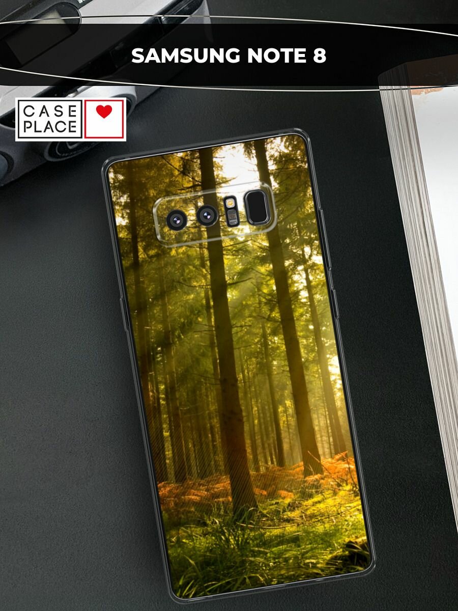 Чехол на Samsung Galaxy Note 8 / Самсунг Галакси Нот 8 с принтом "Лес 7"