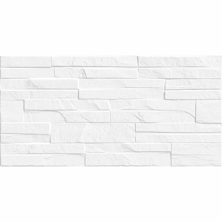 Керамическая плитка Alma Ceramica Discover TWU2550DCV10 24.9x50 Глянцевая Белый