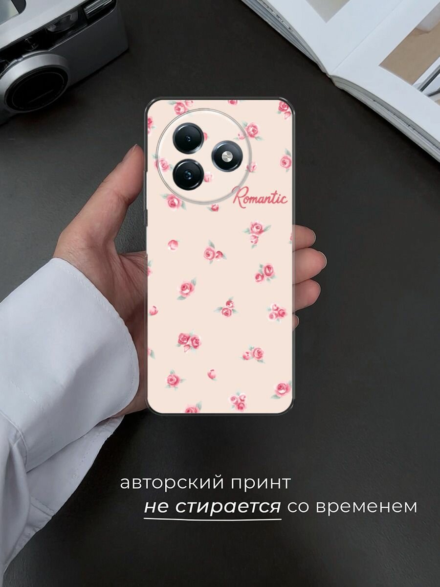 Силиконовый чехол на Itel S24 / Ител S24 с принтом "Romantic" — фото 1